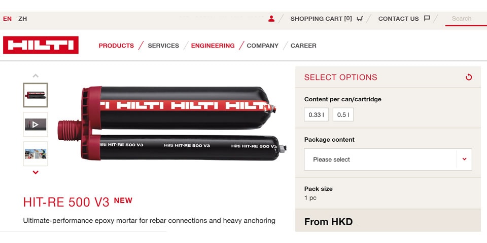Hilti Website Benefits - Hilti Emirates